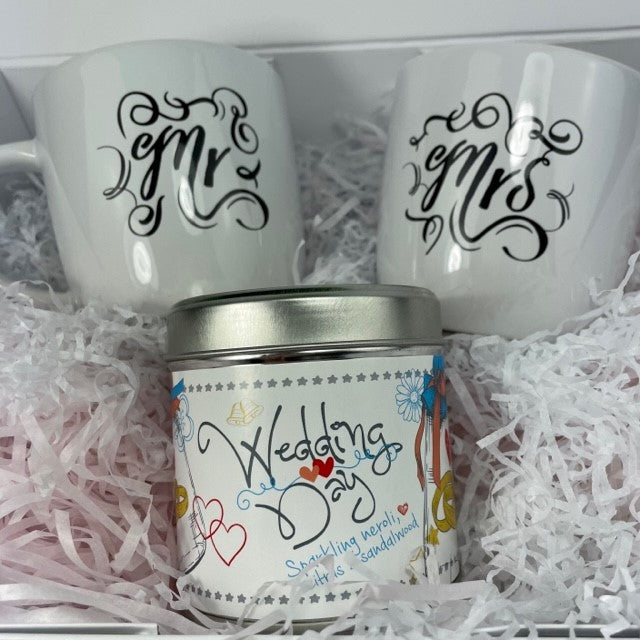 Wedding Gift Box - "Newlyweds Mug set and More" includes Free gift Wra ...
